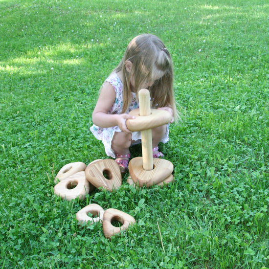 Giant Triangle Wooden Stacking Pyramid | Lotes Toys – Lotes Toys Family
