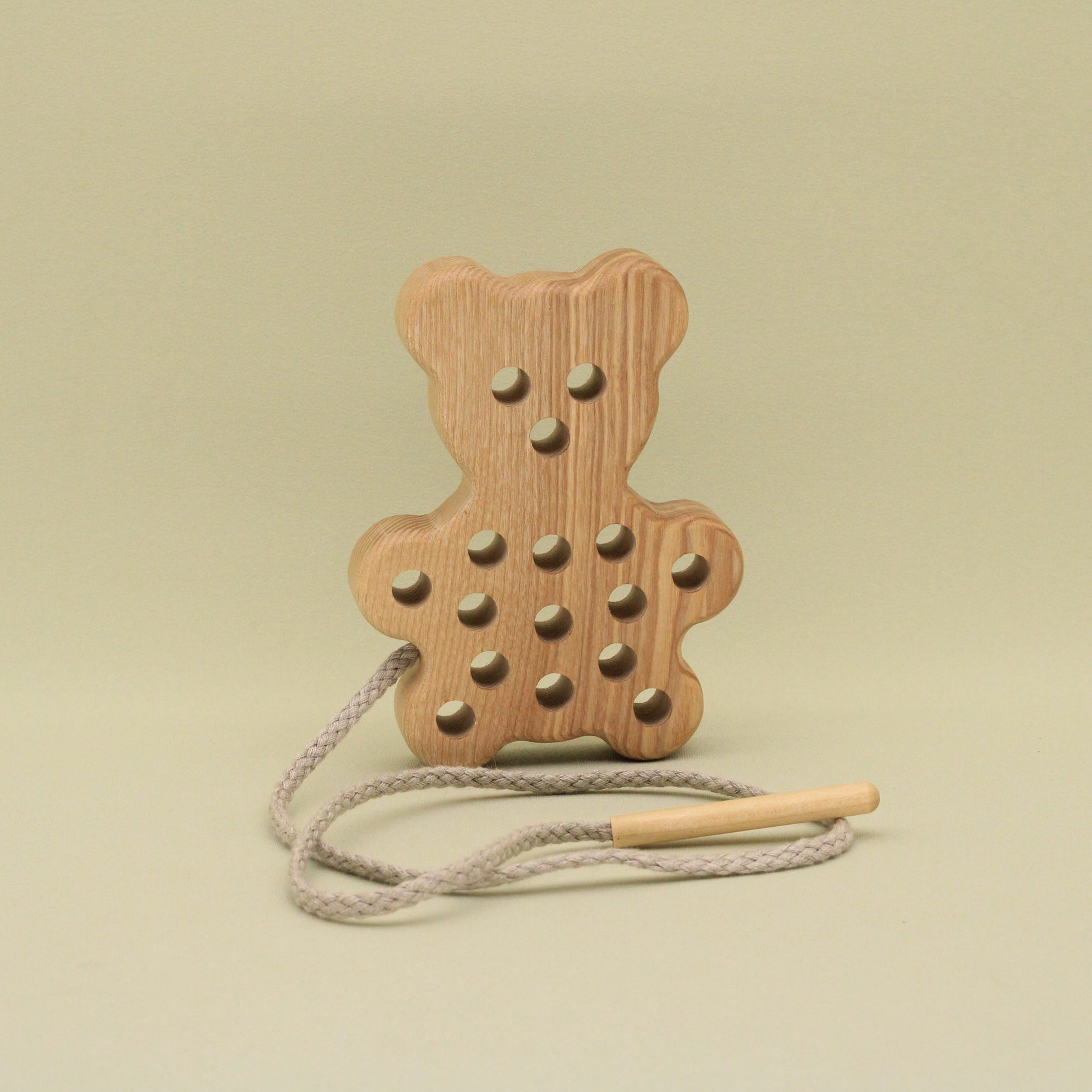Wooden Threading Lacing Bear | Lotes Toys – Lotes Toys Family
